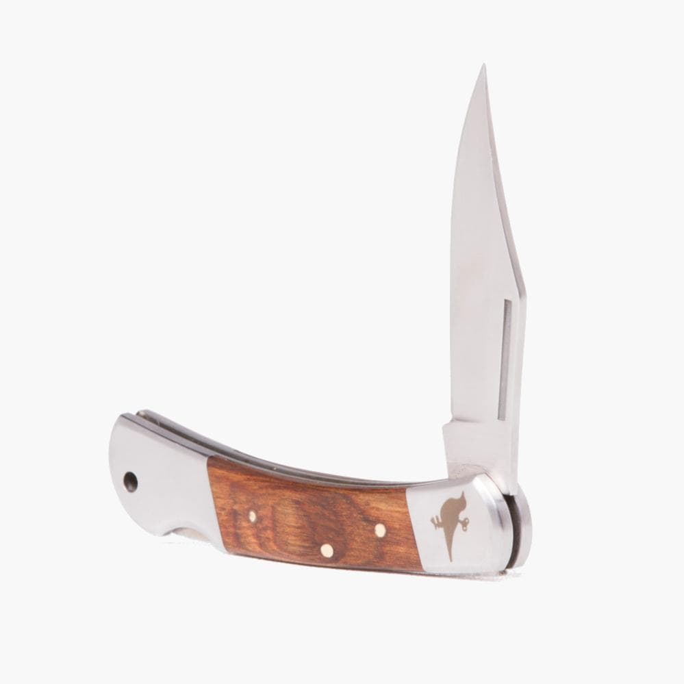 Wood Grain Fine Edge Pocket Knife