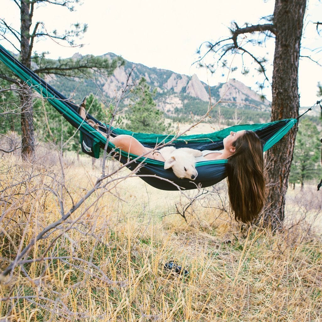 Teal & Navy Double Hammock